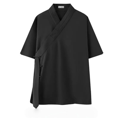 三清领夏季新款斜襟道袍太极服