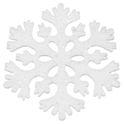 新春节装饰品雪花白色雪景泡沫