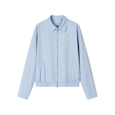 NS76 秋季新款棉麻刺绣短款薄款夹克外套翻领宽松显瘦减龄女上衣