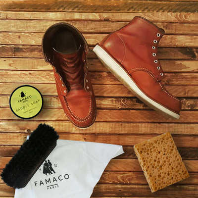 进口皮革清洁马鞍皂红翼redwing套装植鞣革去污清洗工装靴踢不烂