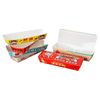 脆皮烤肠打包盒淀粉香肠纸盒