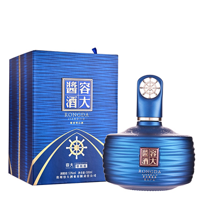 【正品保真】容大酱酒53度领航500ml 大曲坤沙酒酱香型白酒礼盒装