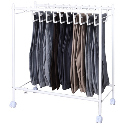 卧室阳台简易收纳裤架落地挂钩架