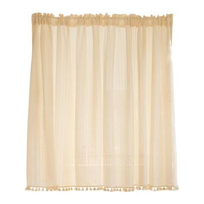 豆蔓日式2024布艺门帘纱帘免打孔