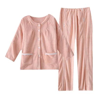 骨折护理服加绒保暖全开式易穿脱