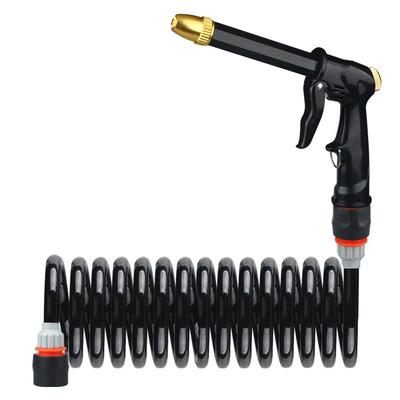 洗车水枪高压家用套装冲洗增压弹簧伸缩水管软管喷枪花园浇花喷头