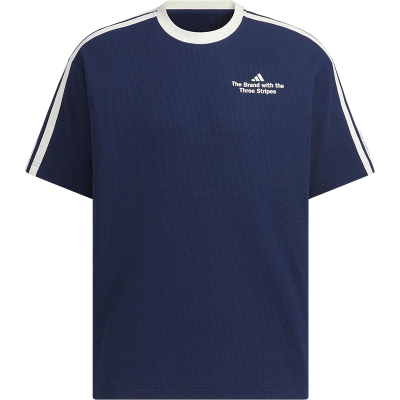 Adidas/阿迪达斯正品2025夏季款男士华夫格宽松短袖KF2473