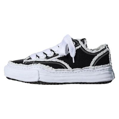 三原康裕溶解鞋mmy 余文乐同款日系休闲情侣厚底新款毛边帆布板鞋