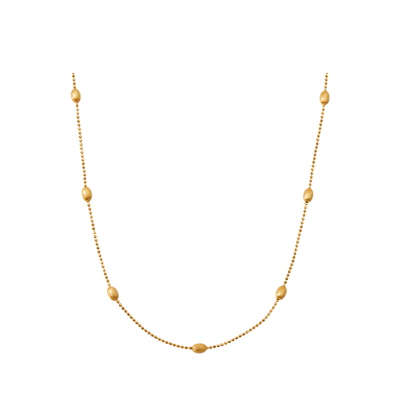 ULINE纯银镀金项链长短款毛衣链