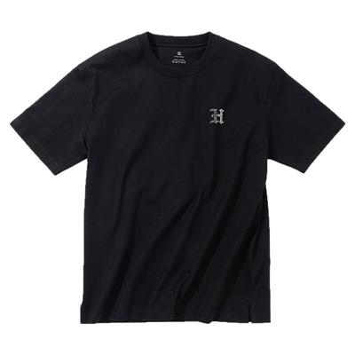 MrBu布先生短袖T恤下摆开衩字母T