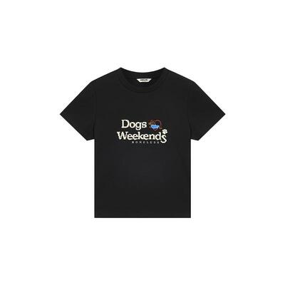 【商场同款】BONELESS定制魔术贴LOGO图案亲肤透气圆领短袖T恤