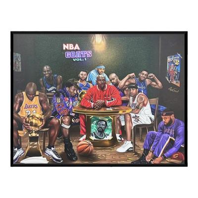 GOATS篮球巨星装饰画运动潮流