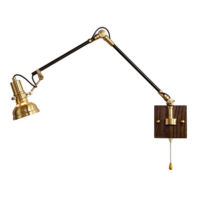 可旋转中古风玻璃卧室led灯万向