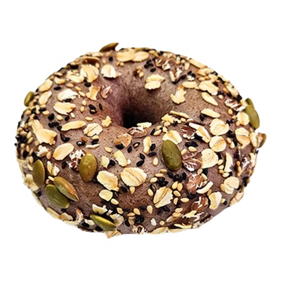 【MOJOYBAKERY木桥面包房】黑米贝果Bagel芝麻核桃
