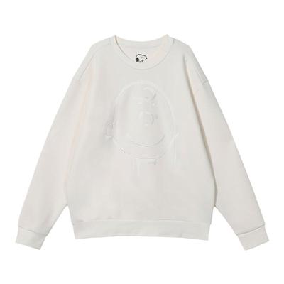 绣花ABLEJEANS中性款圆领卫衣