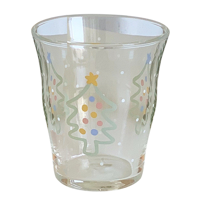 圣诞树玻璃水杯卡通礼物