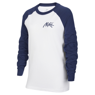 耐克儿童长袖T恤纯棉运动休闲衣