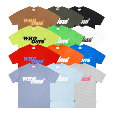 WHOOSIS幻影logo纯色t恤