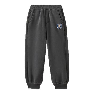 【抗静电】PawinPaw卡通小熊童装25年冬季新款男童加绒休闲裤宽松