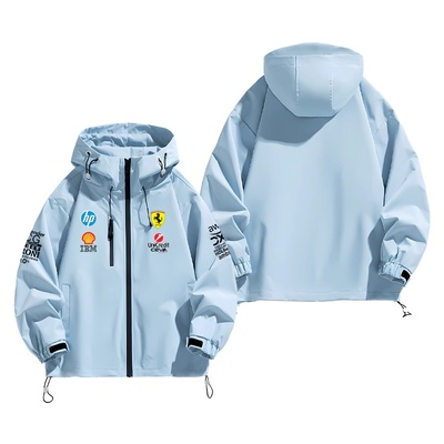 连帽秋冬新款宽松防风冲锋衣