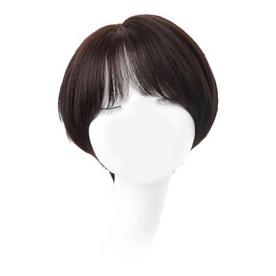 高俊熙款斜刘海中性帅气短碎直发