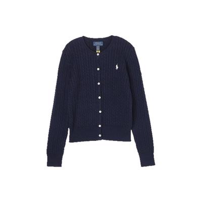 日本直邮Polo Ralph Lauren KIDS 女童粗针织棉质开衫 (313543047