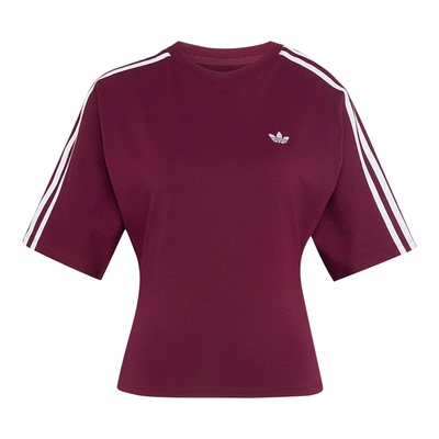 Adidas/阿迪达斯正品三叶草女士经典修身复古时尚短袖T恤KY5092