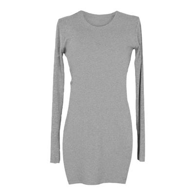 韩版包裙短裙连衣裙纯棉黑色包身