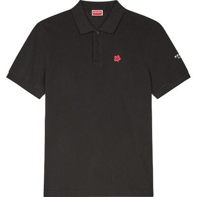 KENZO男士BOKE海棠花小Logo休闲修身短袖Polo衫新年