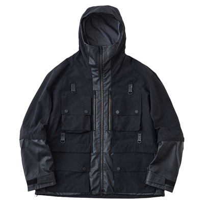 白山25FW拉链拆袖风壳派克外套