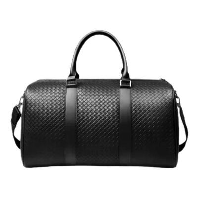 高级感编织大容量旅行包