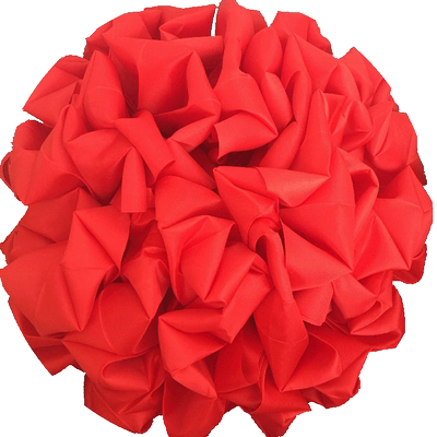 大红花球绸汽车新车礼仪绣球表彰