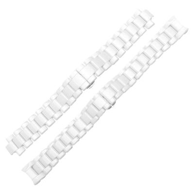 阿玛尼陶瓷手表带女款白色表链