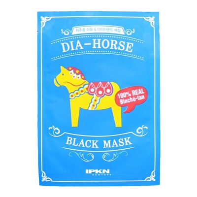 韩国忆可恩马油竹炭面膜