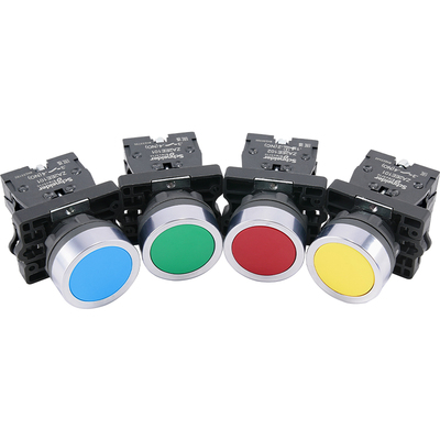 施耐德自复位平头按钮开关