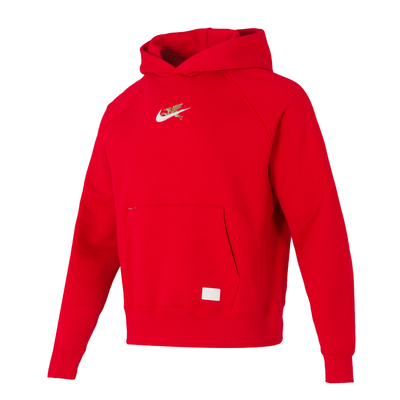 马年系列|NIKE耐克女子红色款运动休闲套头衫连帽长袖卫衣IQ3707