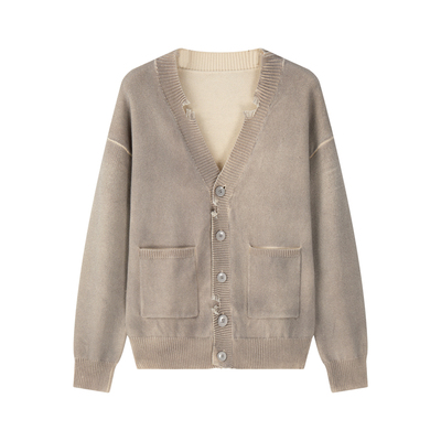 MIDASHAND慵懒风男士破洞针织衫