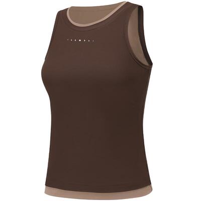 粒子狂热高弹裸感外穿运动背心