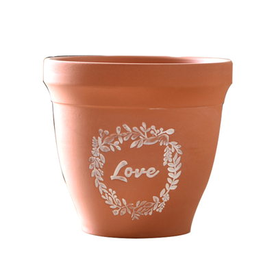 广东潮州陶瓷花盆简约红陶土花盆