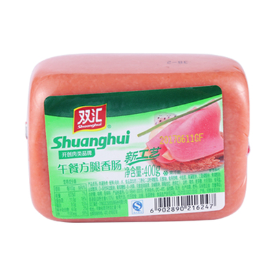 双汇午餐方腿香肠400g