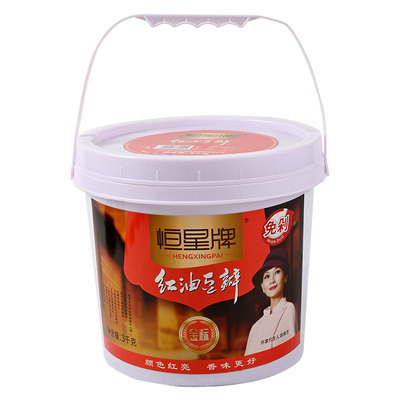 恒星牌红油豆瓣酱6斤桶装商用