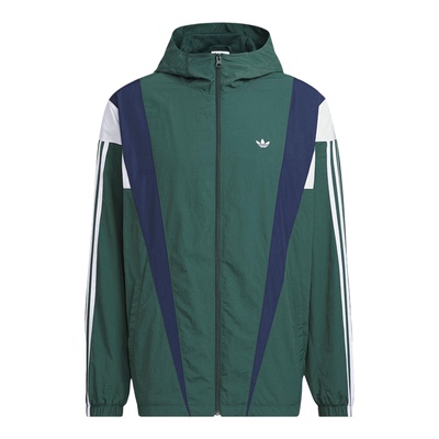 Adidas/阿迪达斯正品三叶草男士宽松梭织连帽运动外套KS3553
