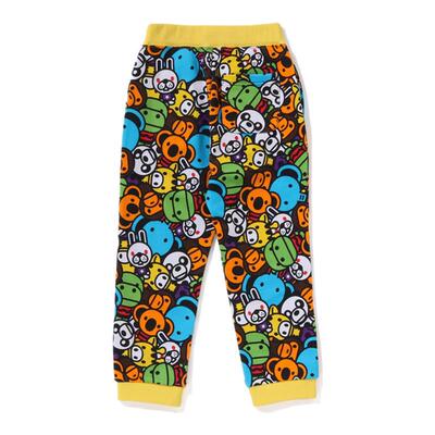 BAPE动物家族印花运动卫裤