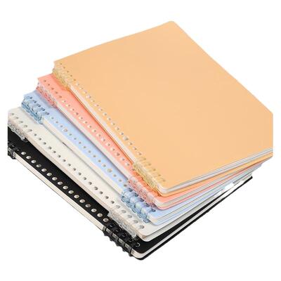 互信B5不硌手活页本错题本可拆卸线圈本笔记本本子初中生专用横线本a5初中生专用可拆环扣网格本学生日记本子