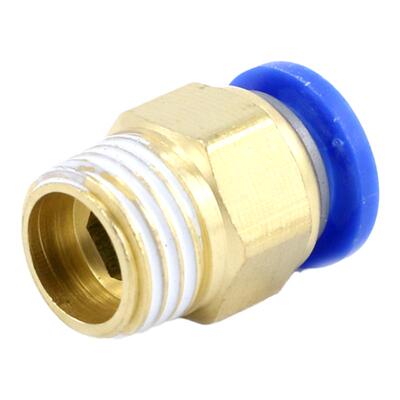 铜气动快速接头PC8-02螺纹直通6-01气管PC10-03气缸快插PC4-M5