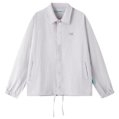 APPARITION 简约纯色 轻柔亲肤 泡泡纱 薄款教练夹克外套