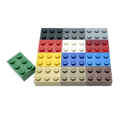 咔搭积木2x3基础砖零配件散补件