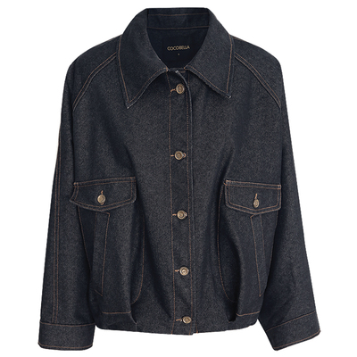 最时髦短外套豹纹牛仔