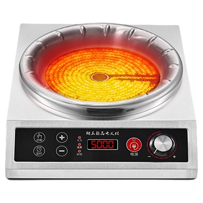 万菲达凹面钛晶炉智能升级家用商用纳米超晶电火灶多功能不挑锅具