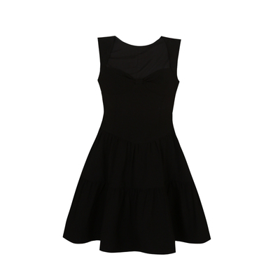 清仓Even一雯【天鹅之舞】韩系高智感赫本小礼裙优雅高级小黑裙